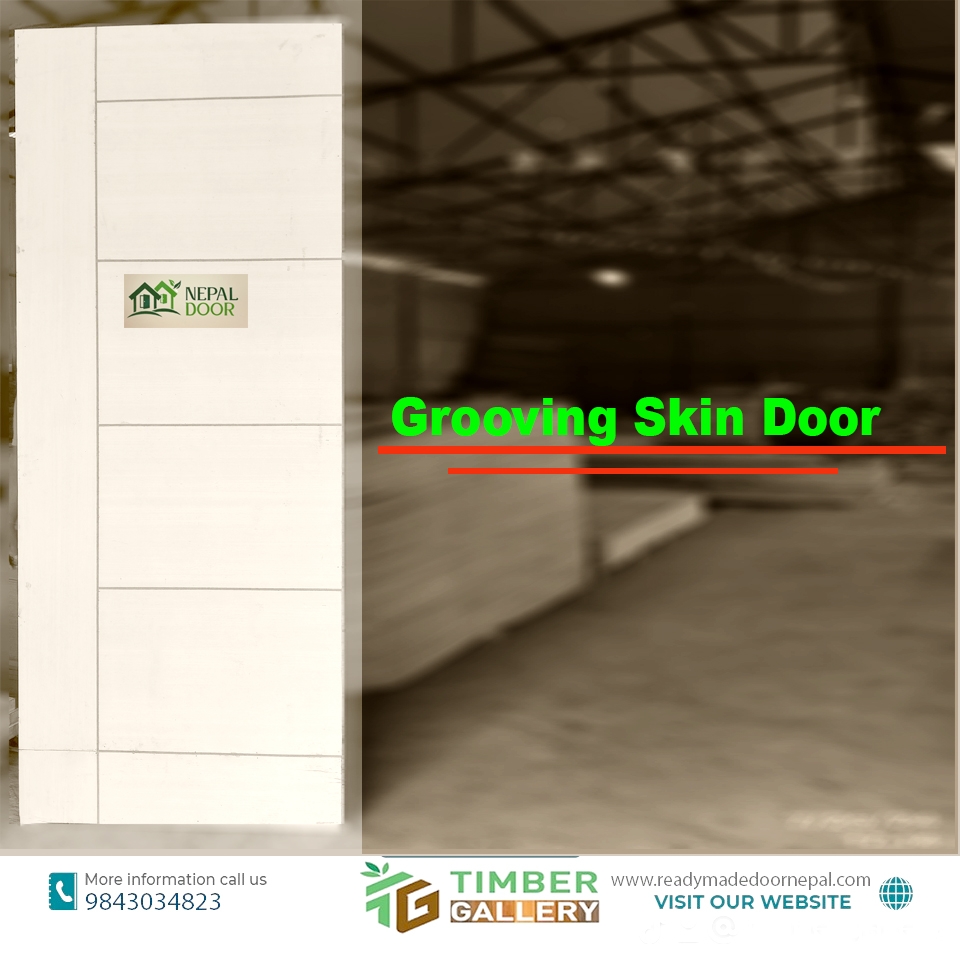 Grooving design Door for Hotel,resort,School and Villa